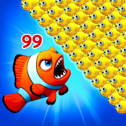 Hungry Ocean: Eat, Feed and Grow Fish 🕹️ Play Now for Free | RocketGames