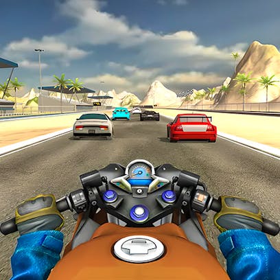 Motorcycle Racer: Road Mayhem 🕹️ Play Now for Free | RocketGames