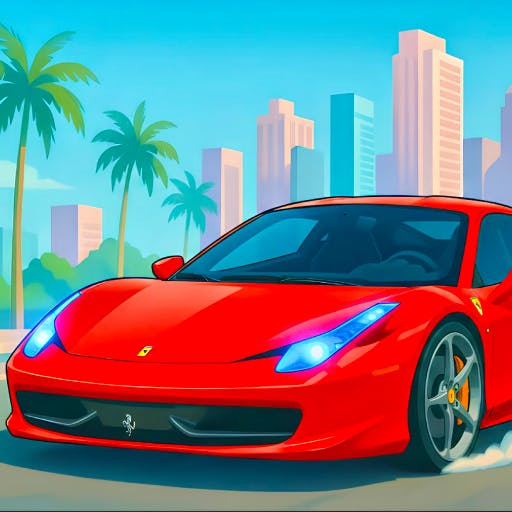 Vice City Driver 🕹️ Play Now for Free | RocketGames